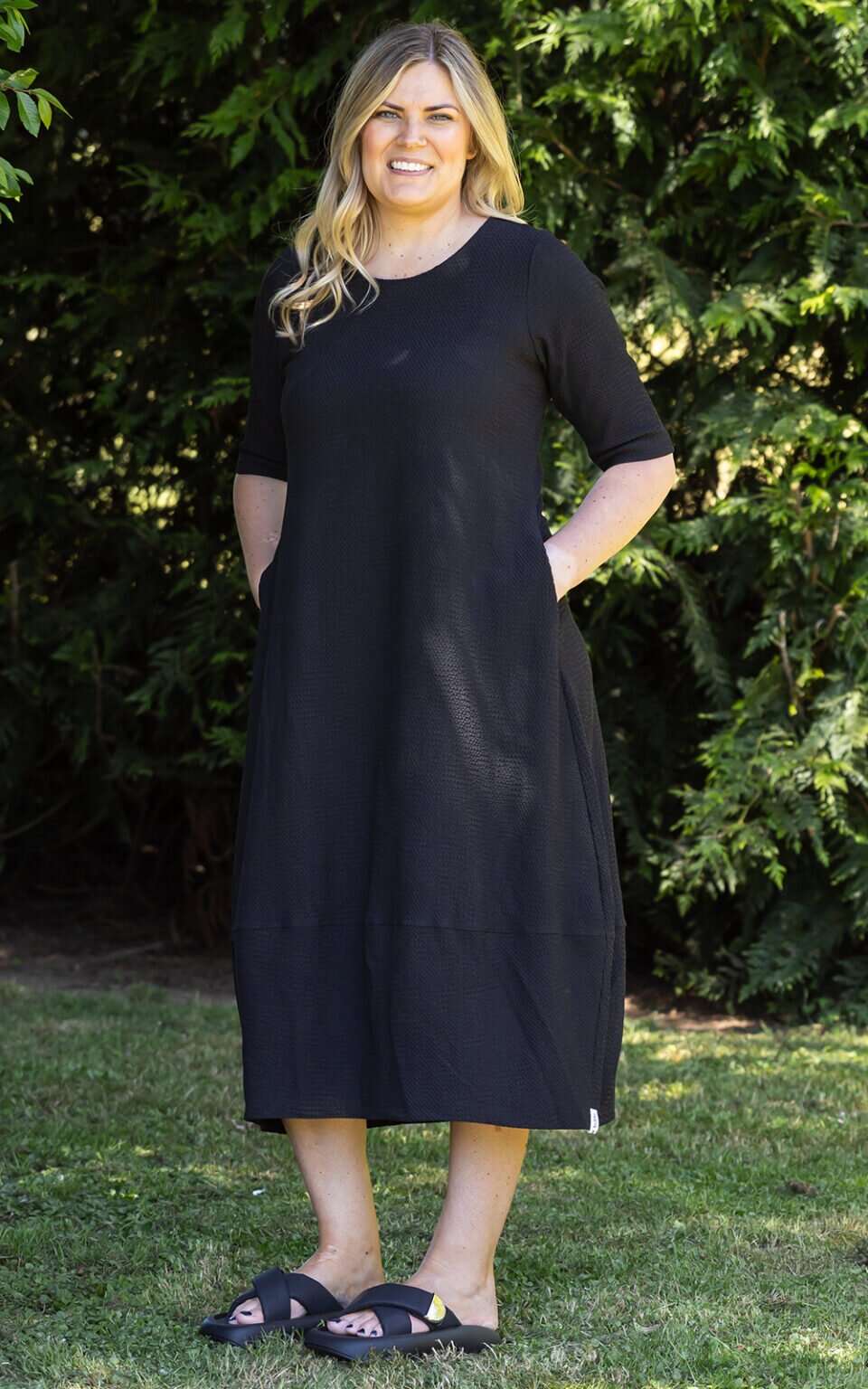 Funnel Dress Honeycomb – Zebrano Australia | Designer Clothing